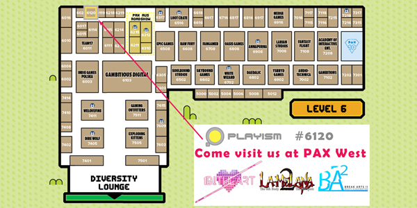 PAX West - Come Find Us! | News | PLAYISM官方网站